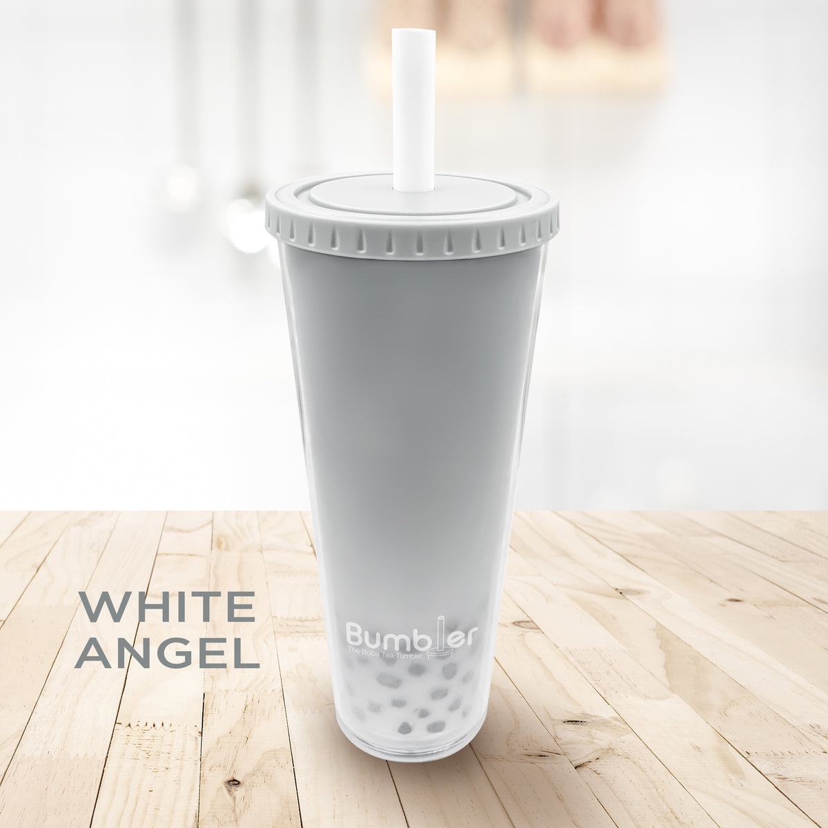White Angel Bumbler (White) | Bumbler - The Boba Tea Tumbler